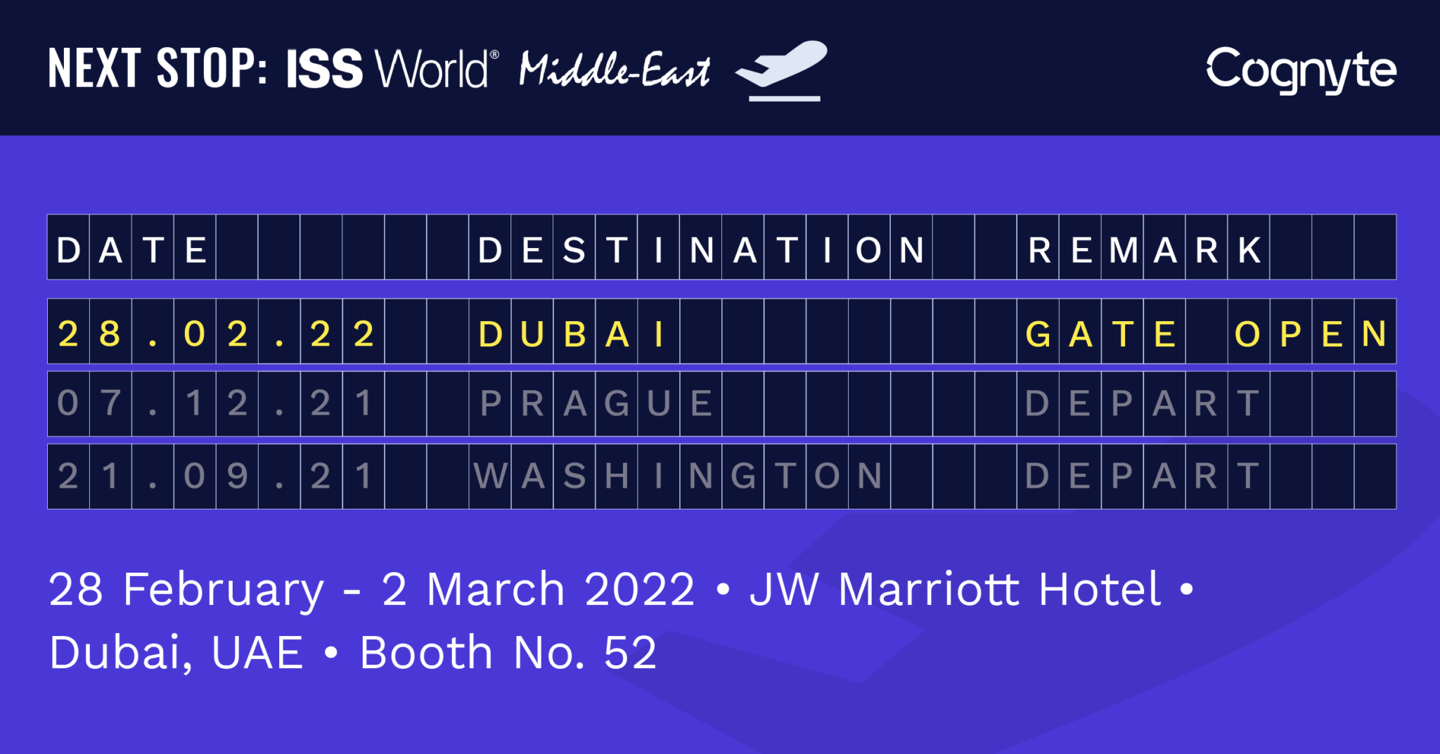 ISS Middle East 2022 | Cognyte