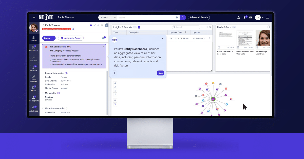 NEXYTE Product Tour for AML | Cognyte